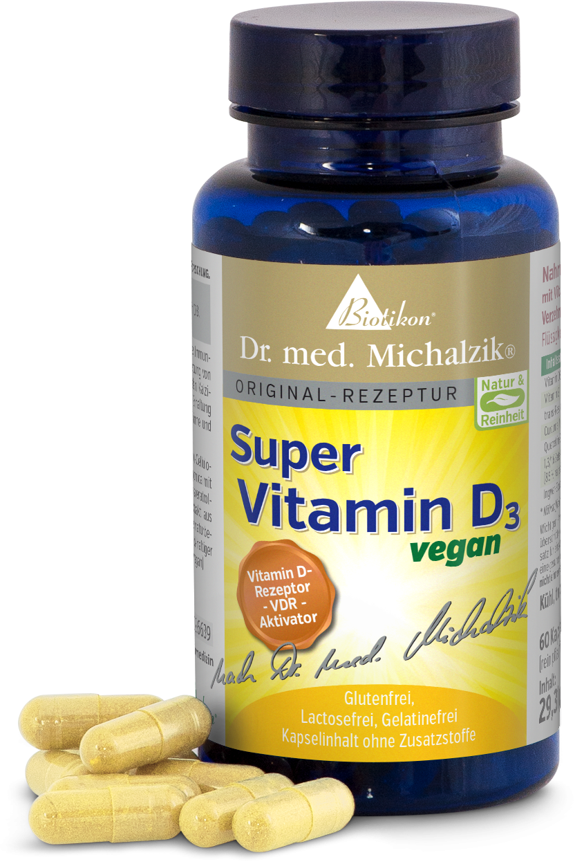 veganes-Super-Vitamin-D3 nach Dr. med. Michalzik, 60 Kapseln ...